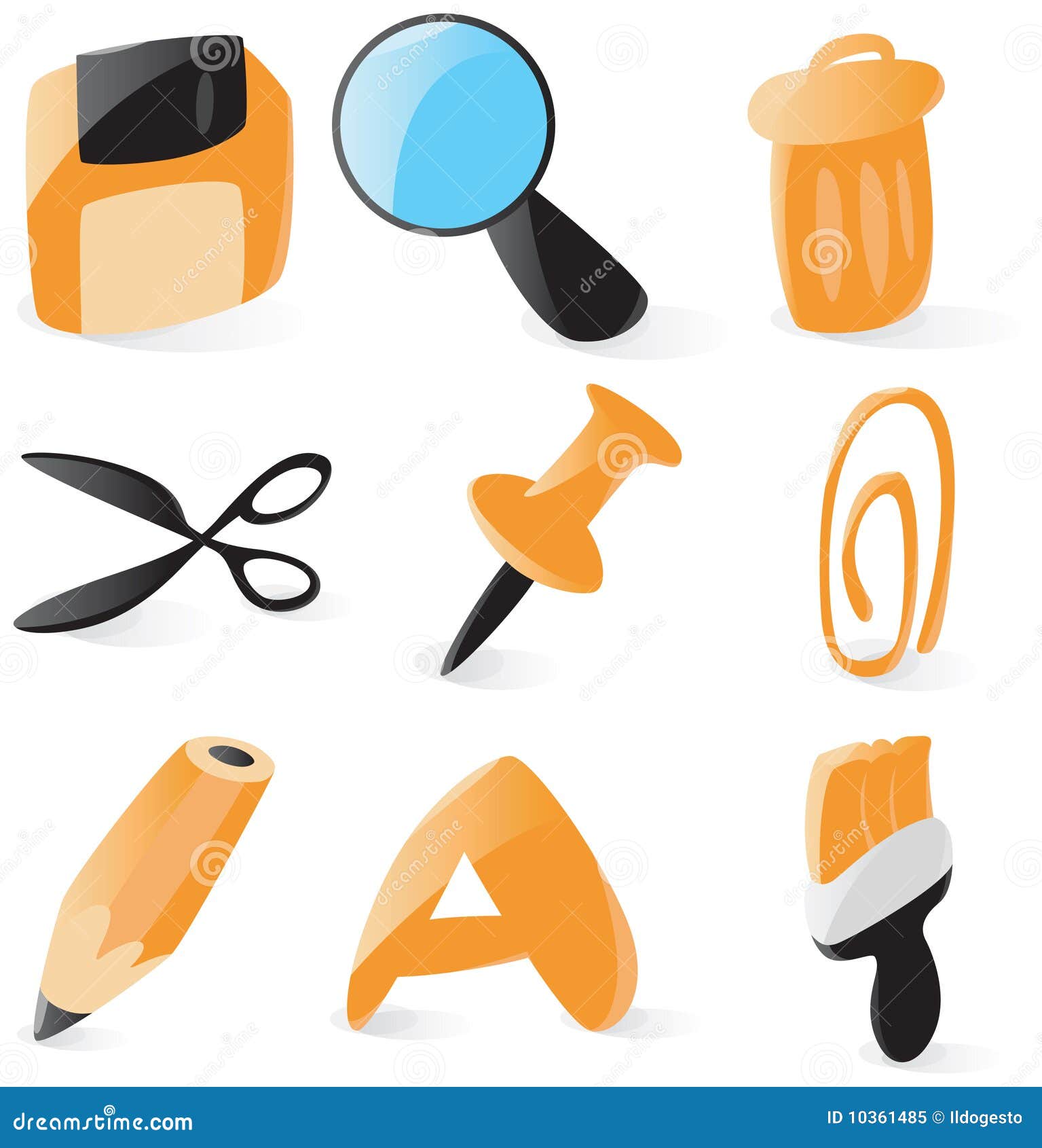Smooth File Operations Icons Stock Vector - Illustration of paper ...