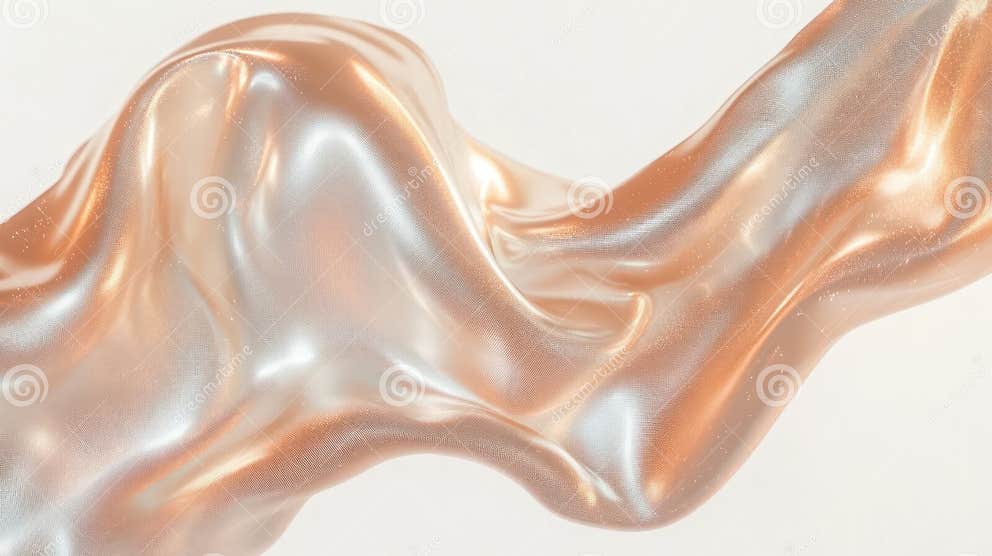 A Smooth, Flowing Abstract Texture with a Shiny, Metallic Appearance ...