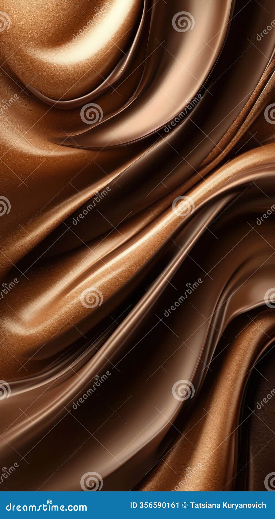 Smooth, Flowing Bronze Fabric Texture With Rich, Lustrous Sheen And ...