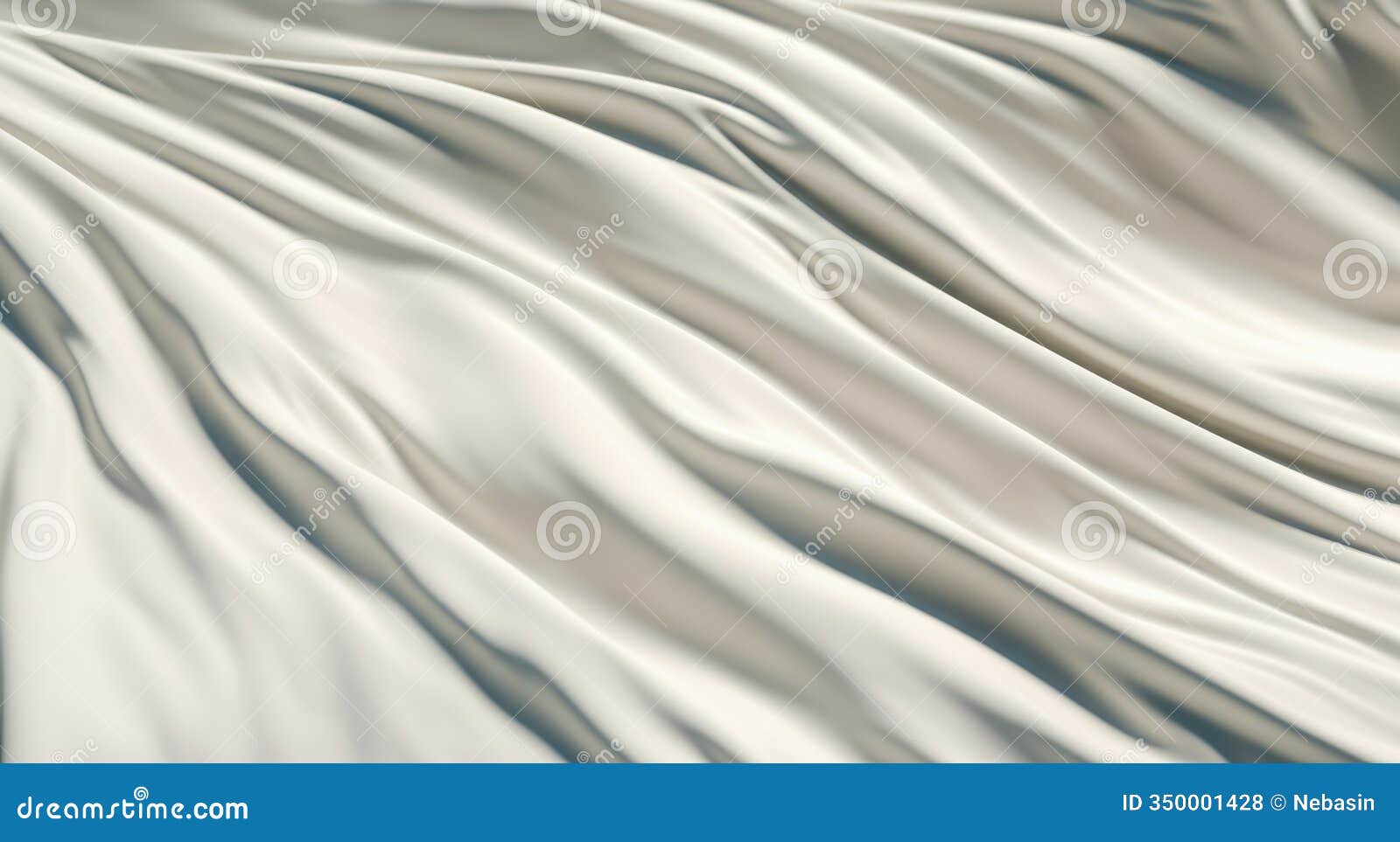 Smooth Flowing Ivory Silk Fabric with Elegant Waves and Soft Texture ...