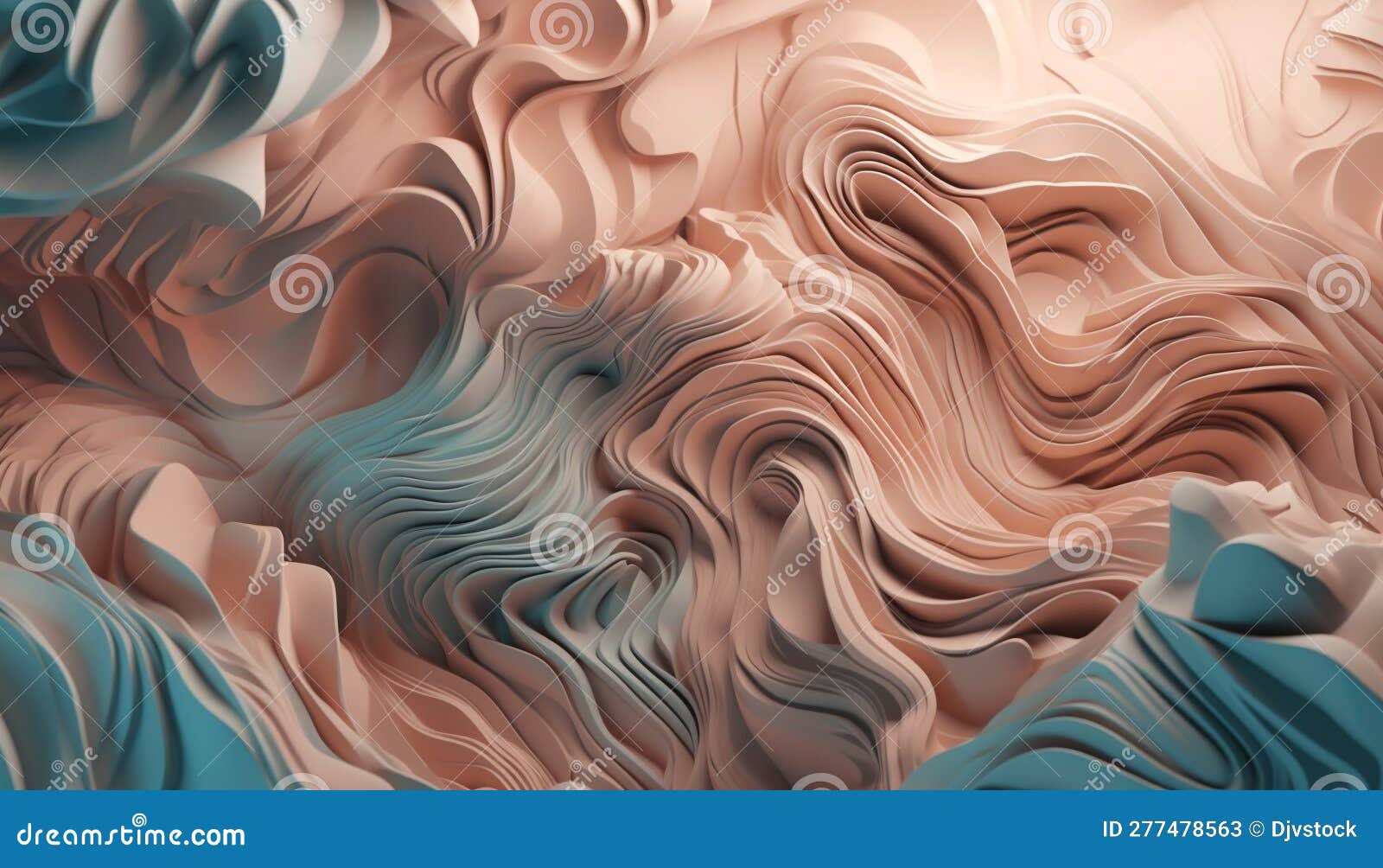 Smooth Flowing Wave Pattern in Vibrant Colors Generated by AI Stock ...