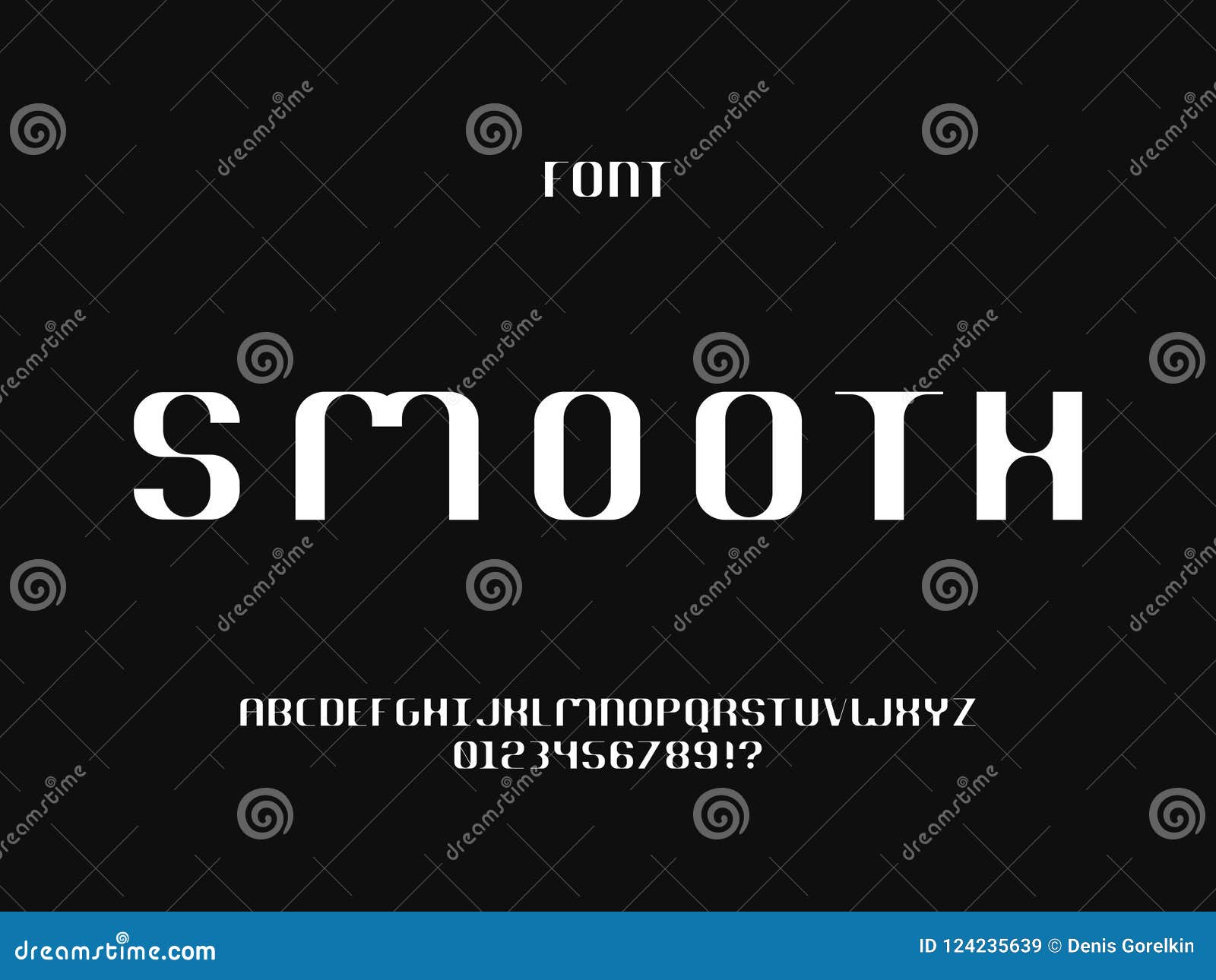 Smooth Font. Vector Alphabet Stock Vector - Illustration of logo ...