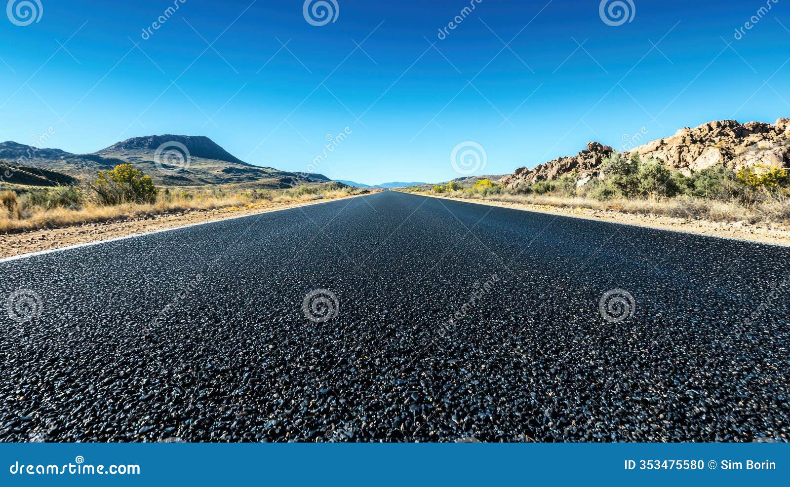 Paved Road Isolated On White Background Royalty-Free Cartoon ...