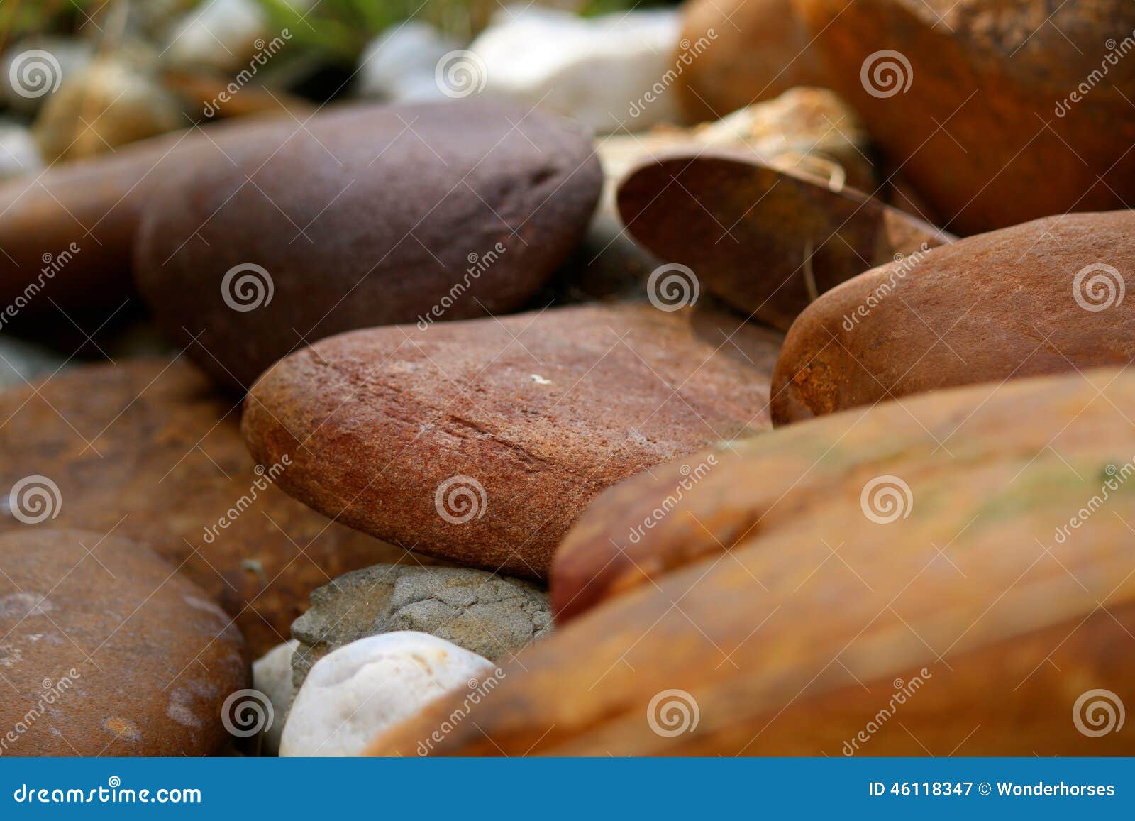 Smooth Garden Rocks stock image. Image of plain, group - 46118347