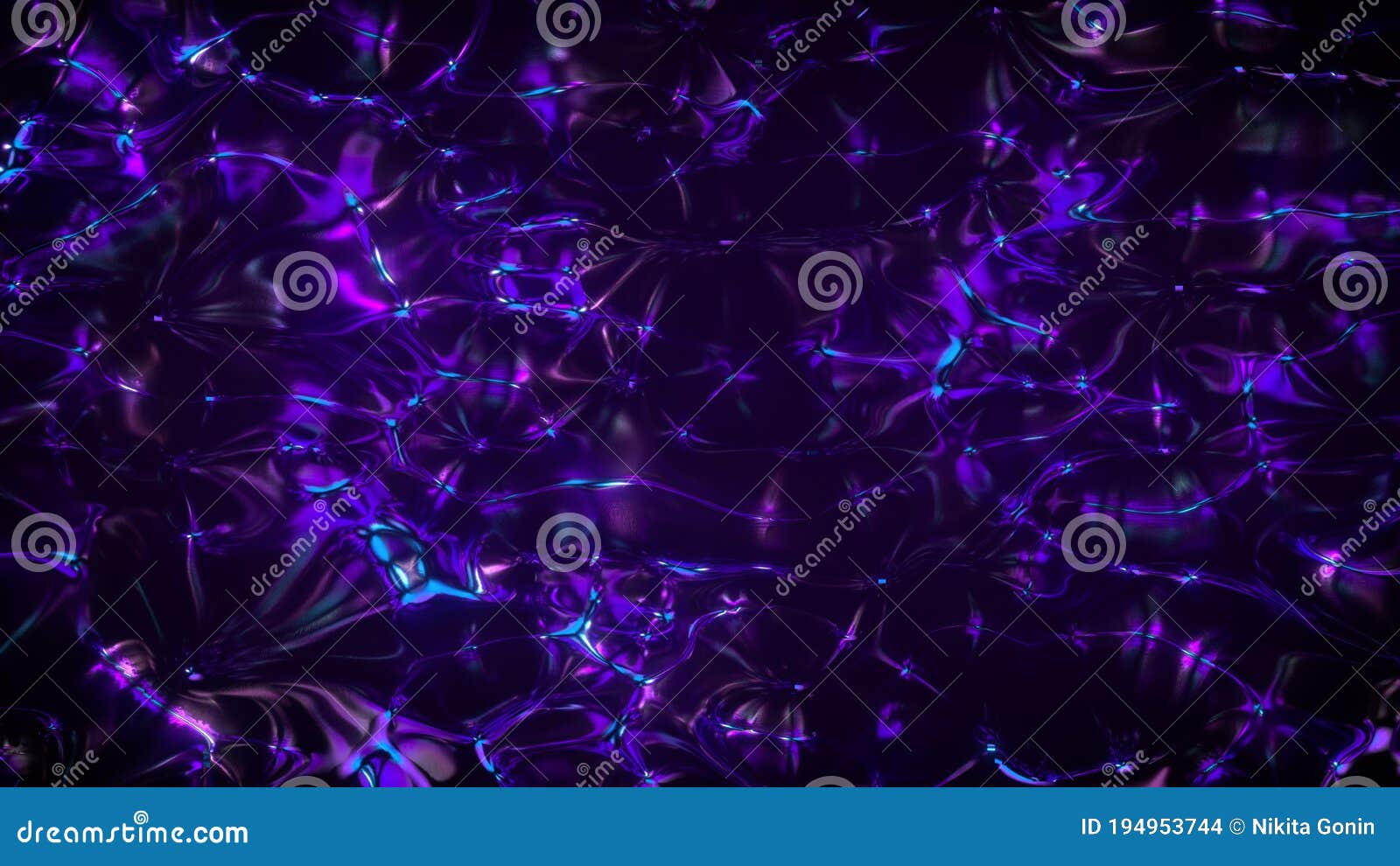 Smooth Glowing Purple Lines Flow 3D Render Illustration Stock ...