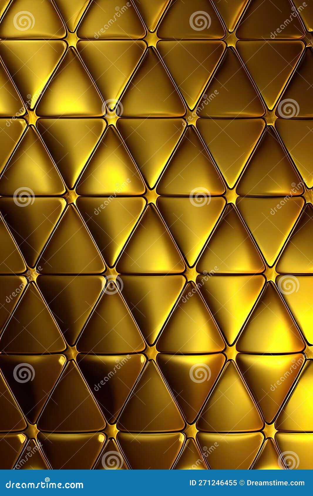 Smooth Golden Triangle Pattern Stock Illustration - Illustration of ...