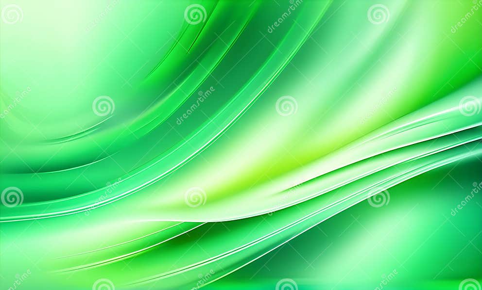 Smooth Gradient Green and White Abstract Backdrop Stock Illustration ...