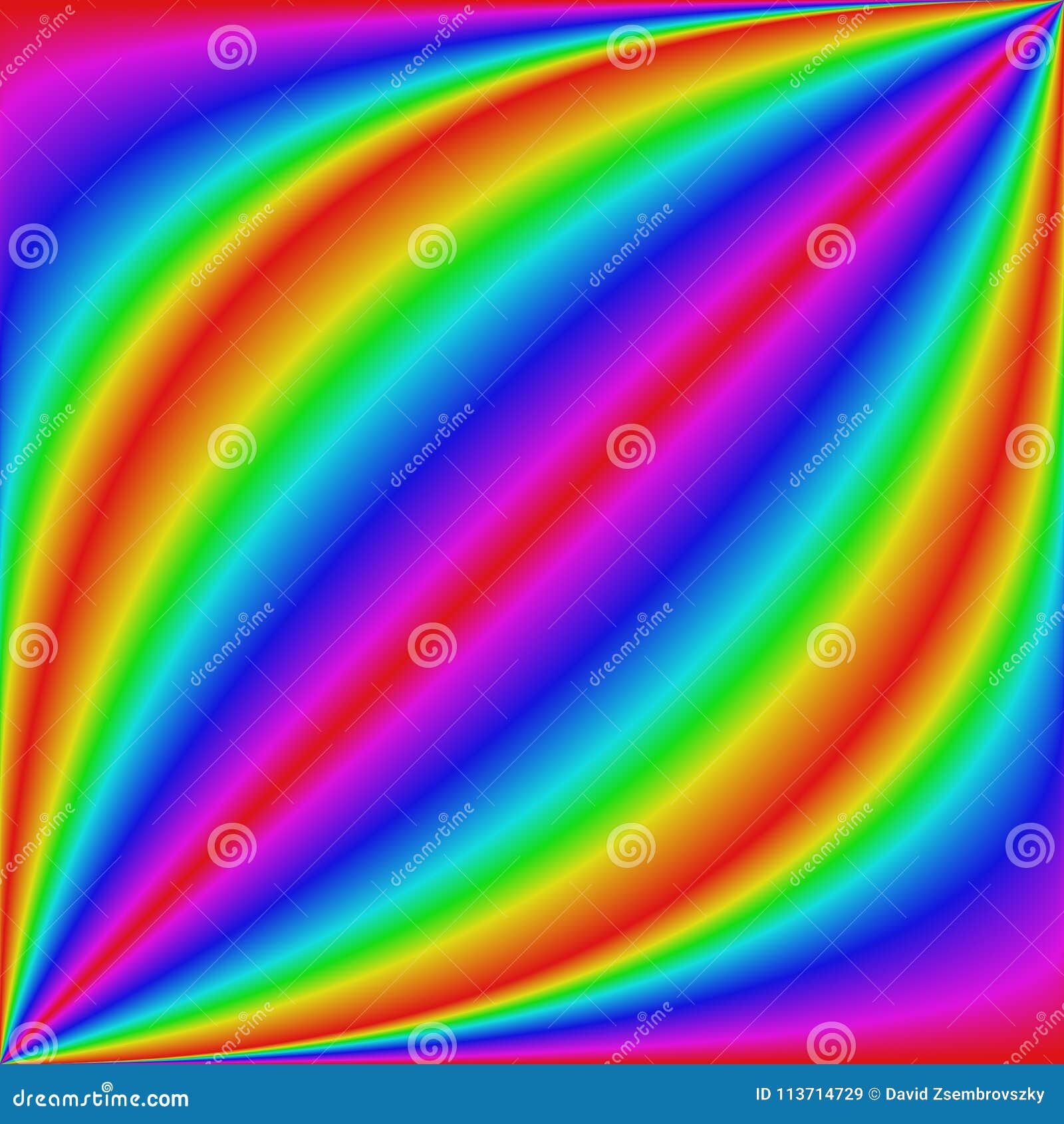 Smooth Gradient Rainbow Curved Background Stock Vector - Illustration ...