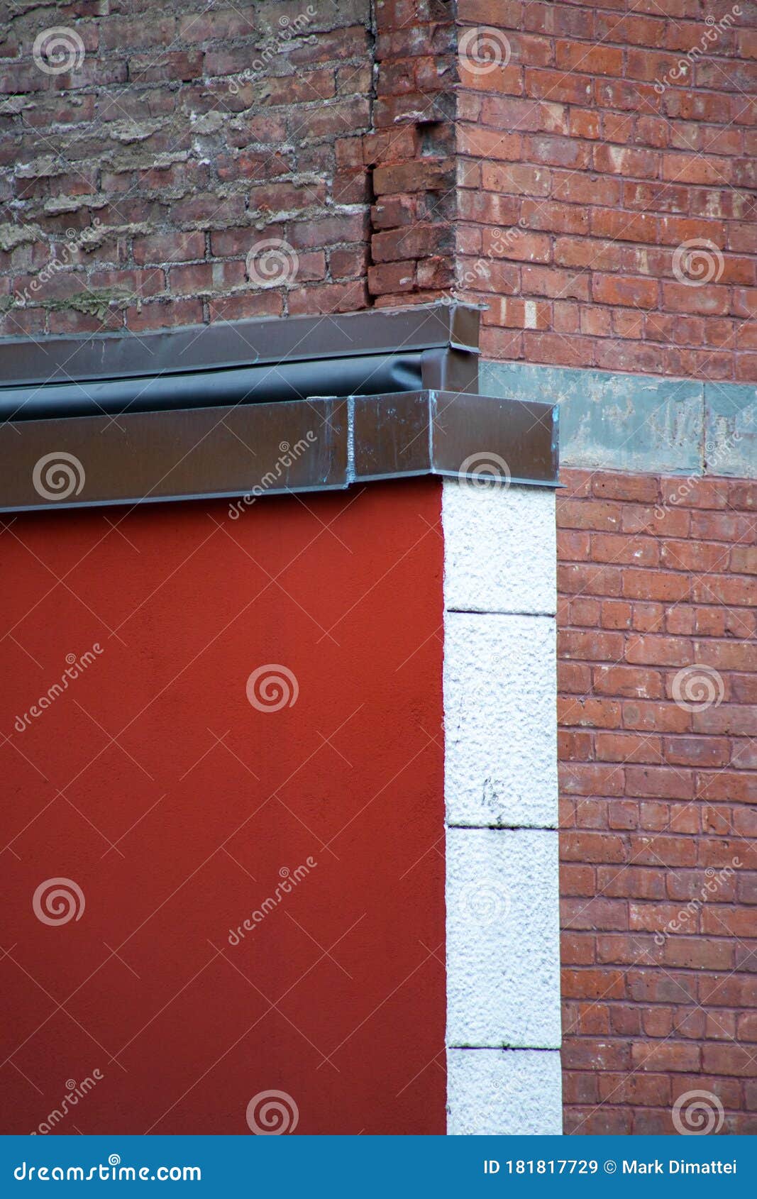 Smooth and Grit Wall Texture with Red Brick and Smooth Paint Stock ...
