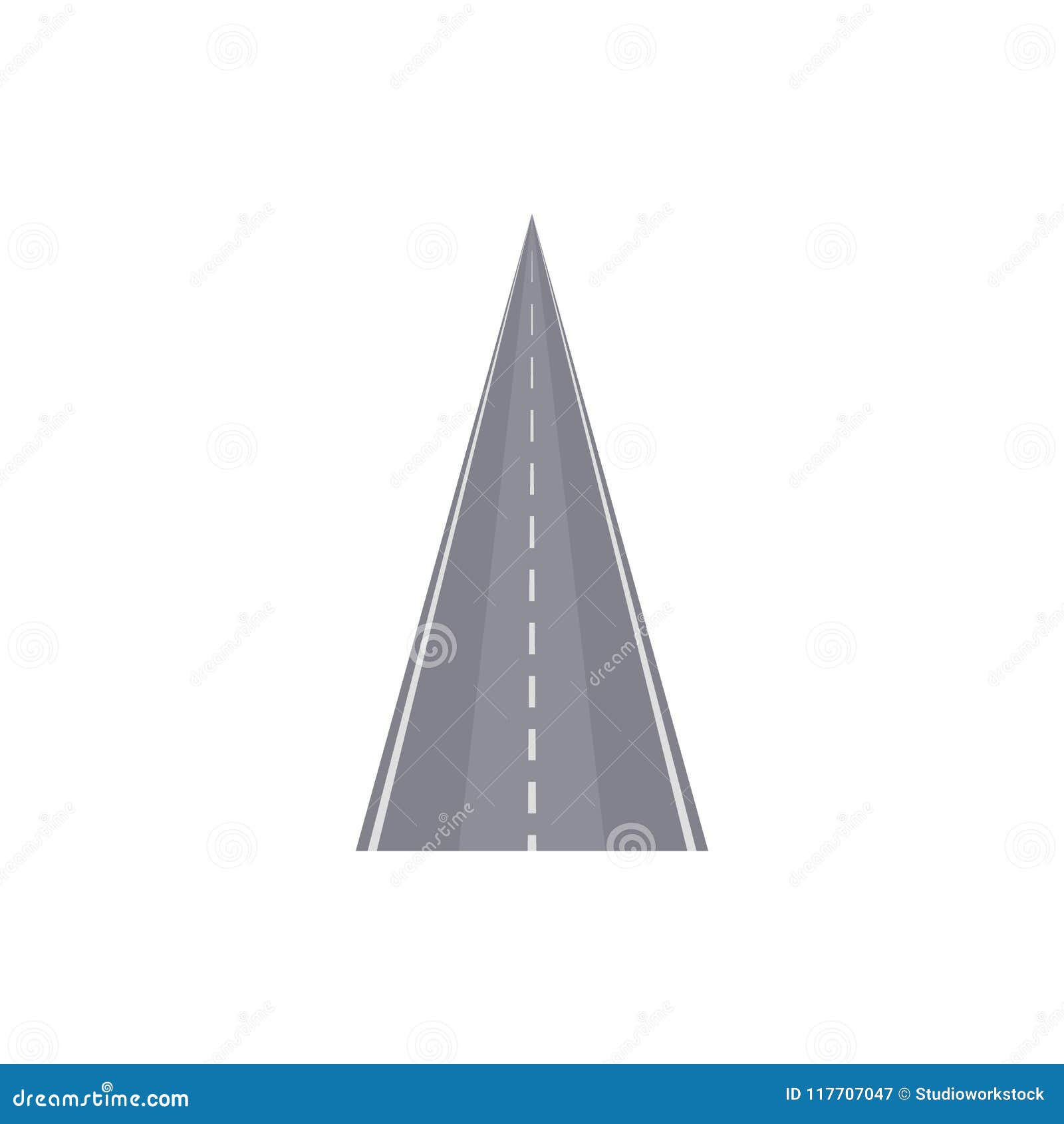 Smooth Highway with Markings Element Stock Vector - Illustration of ...