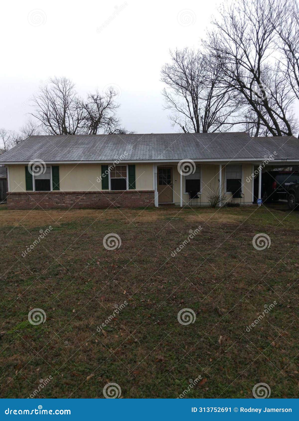 Smooth House for a Family of Four Yeah Stock Image - Image of family ...
