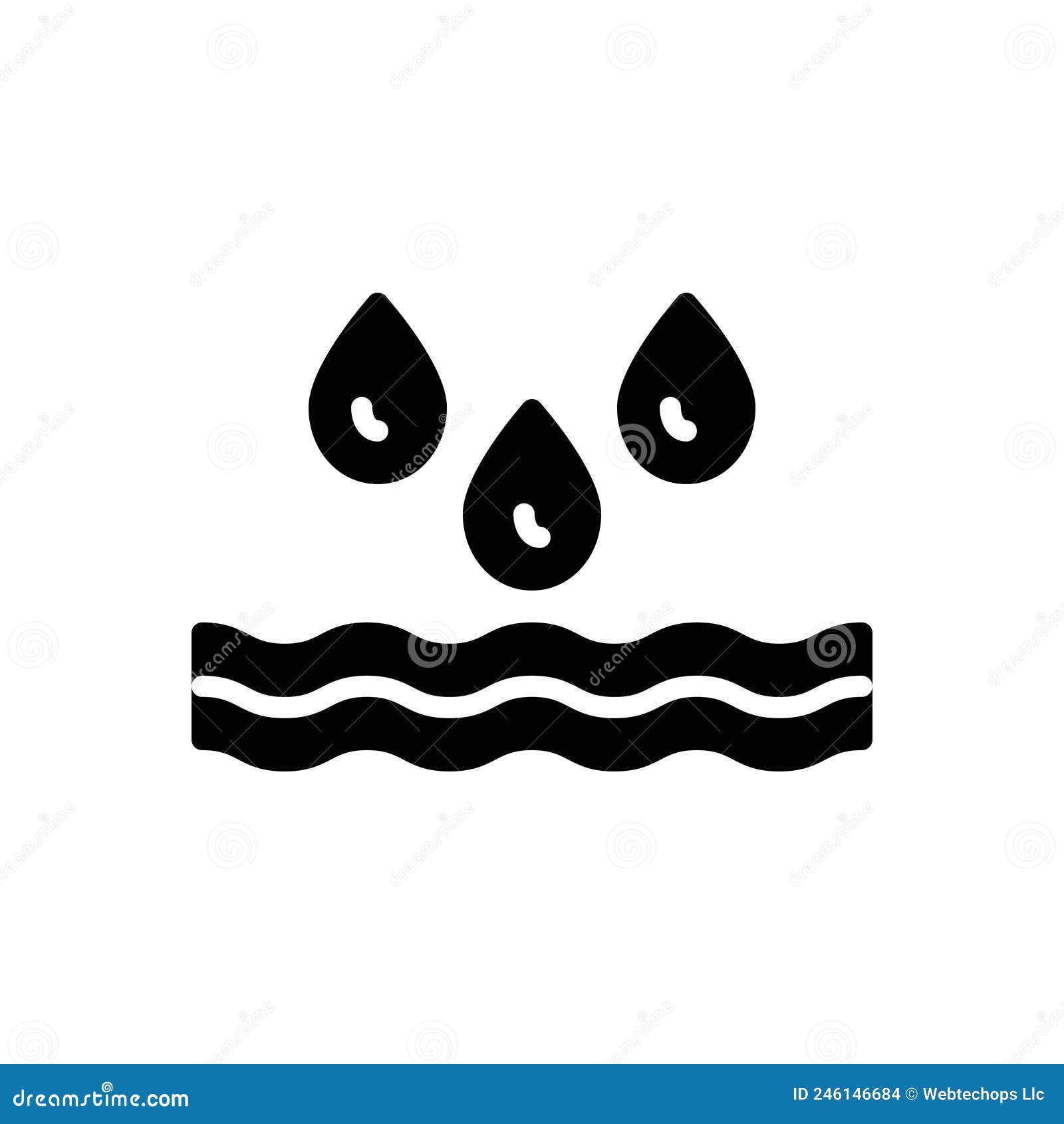 Black Solid Icon for Smooth, Sleek and Sebaceous Stock Vector ...