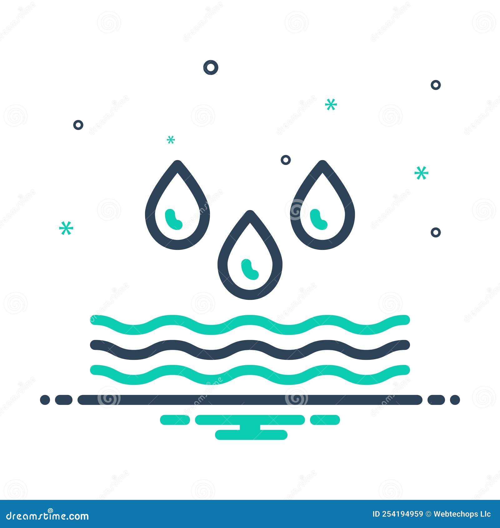 Mix Icon for Smooth, Sleek and Sebaceous Stock Vector - Illustration of ...