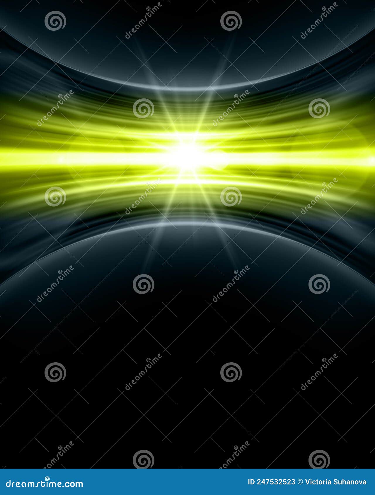 Smooth Illuminated Explosion Stripes Green Black Gradient Curved Poster ...