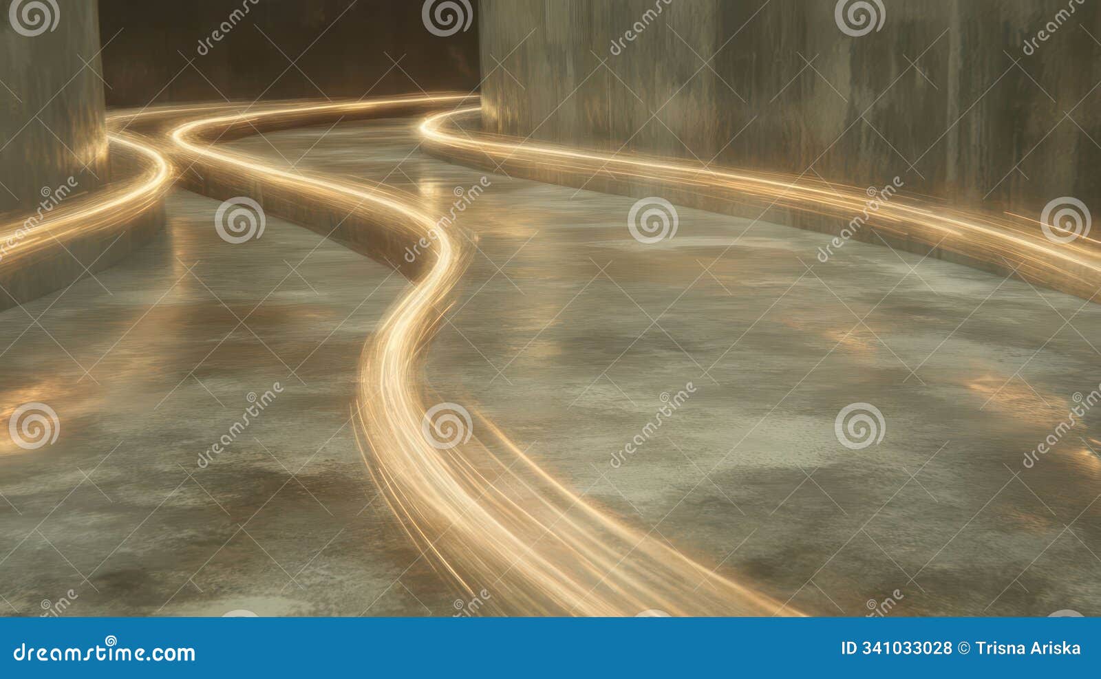 A Smooth, Illuminated Pathway Curves through a Minimalist Space ...