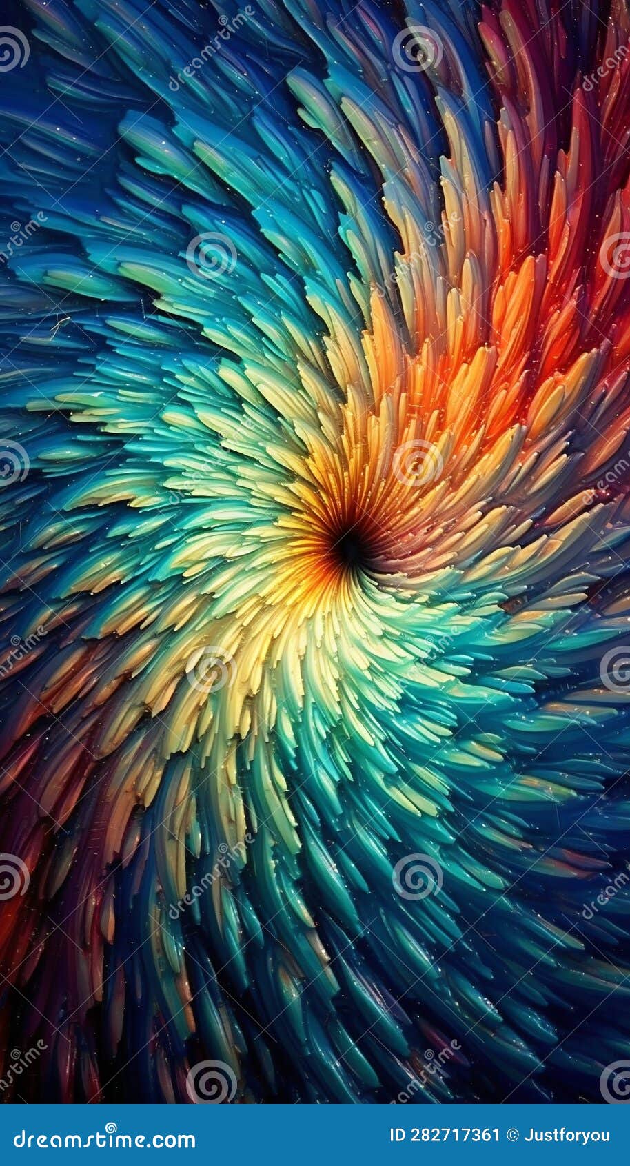 Smooth Inner Vortex Colorful Abstract Background. Generative Ai Stock ...