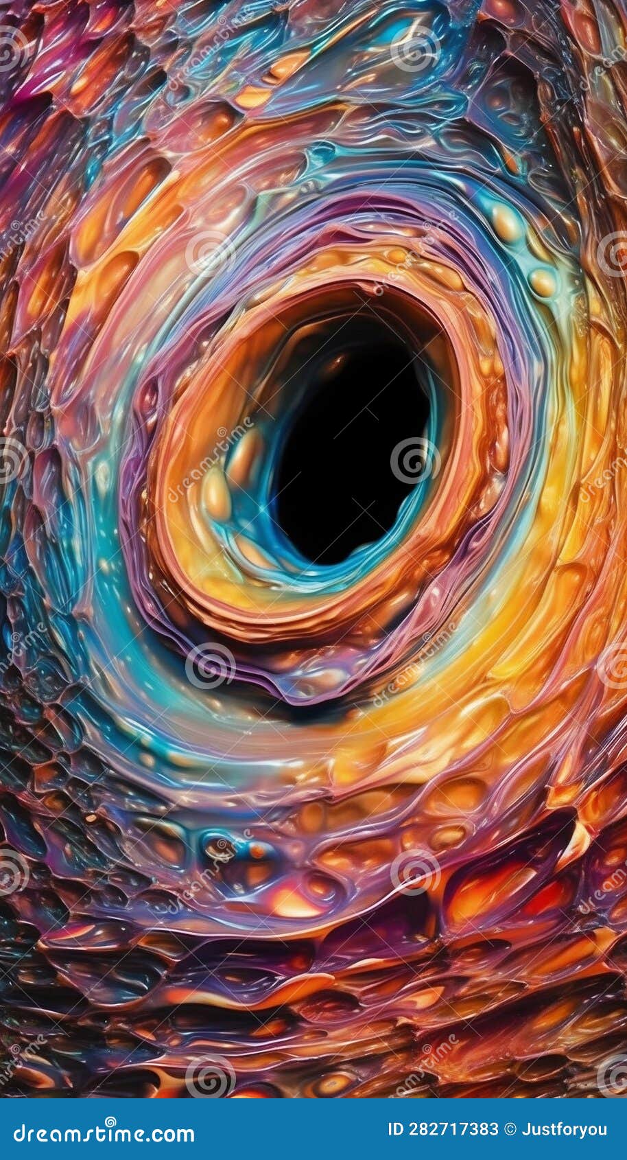 Smooth Inner Vortex Colorful Abstract Background. Generative Ai Stock ...