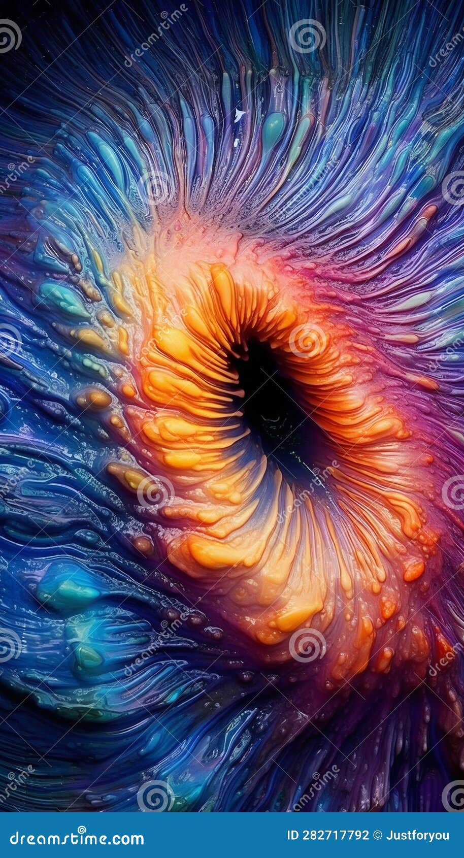 Smooth Inner Vortex Colorful Abstract Background. Generative Ai Stock ...
