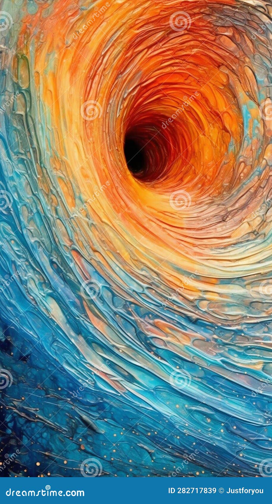 Smooth Inner Vortex Colorful Abstract Background. Generative Ai Stock ...