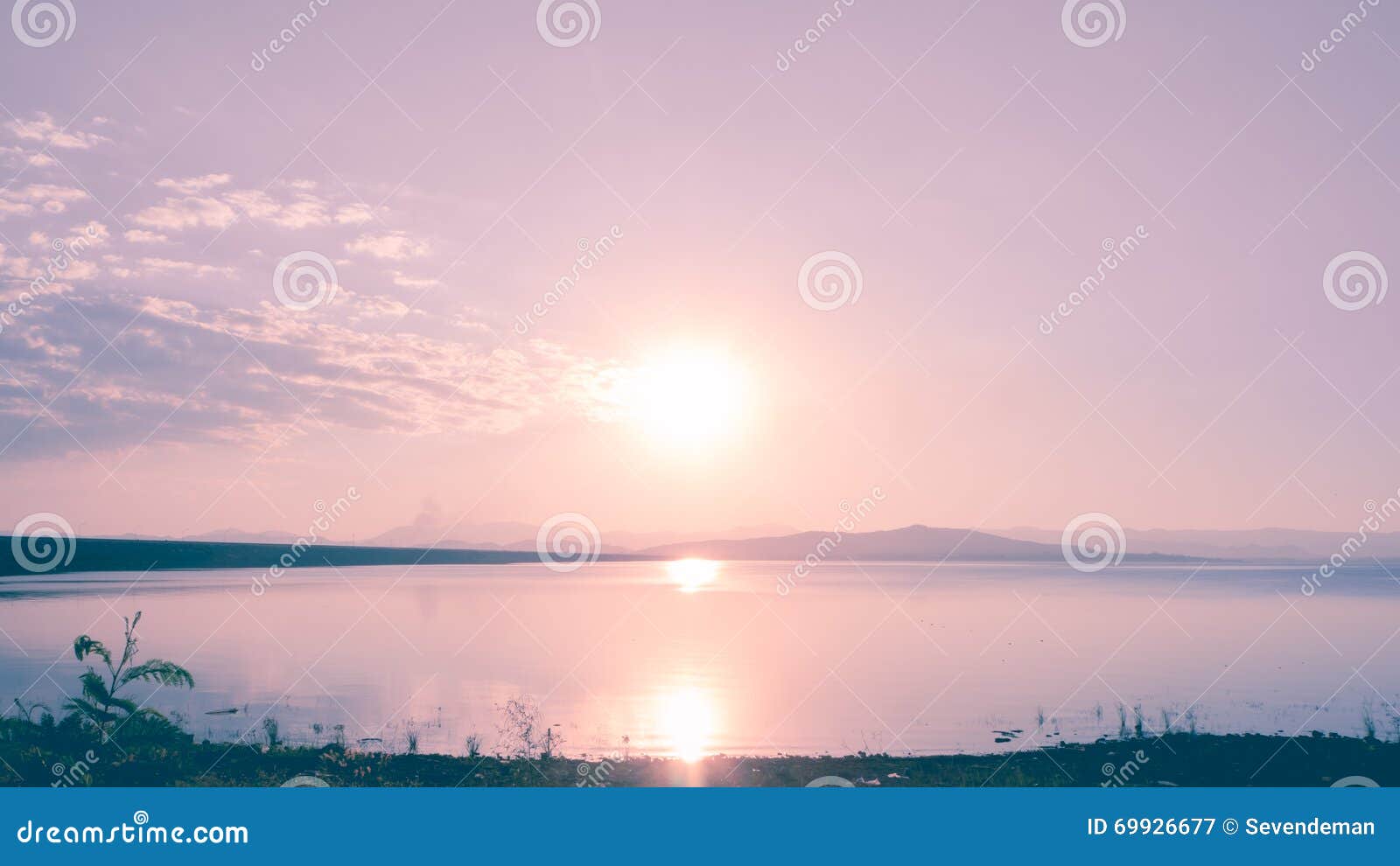 Smooth landscape of lake. stock image. Image of evening - 69926677