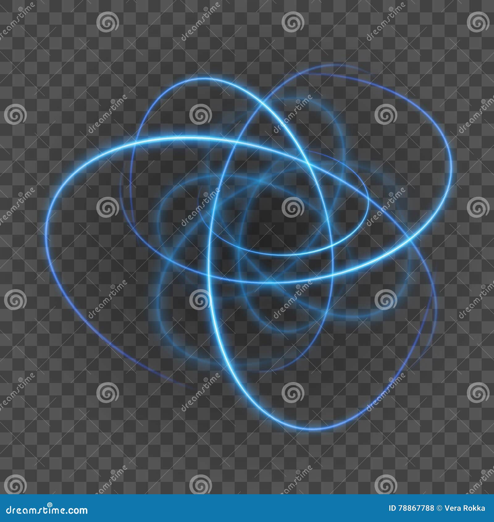 Smooth Light Blue Lines on Transparency Background Illustration. Stock ...