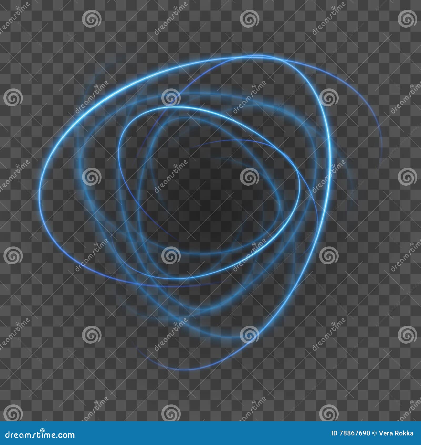 Smooth Light Blue Lines on Transparency Background Vector Illustration ...