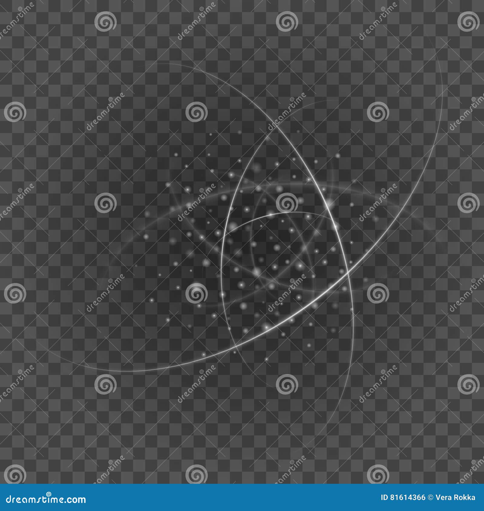 Smooth Light Gray Lines on Transparency Background Illustration. Stock ...