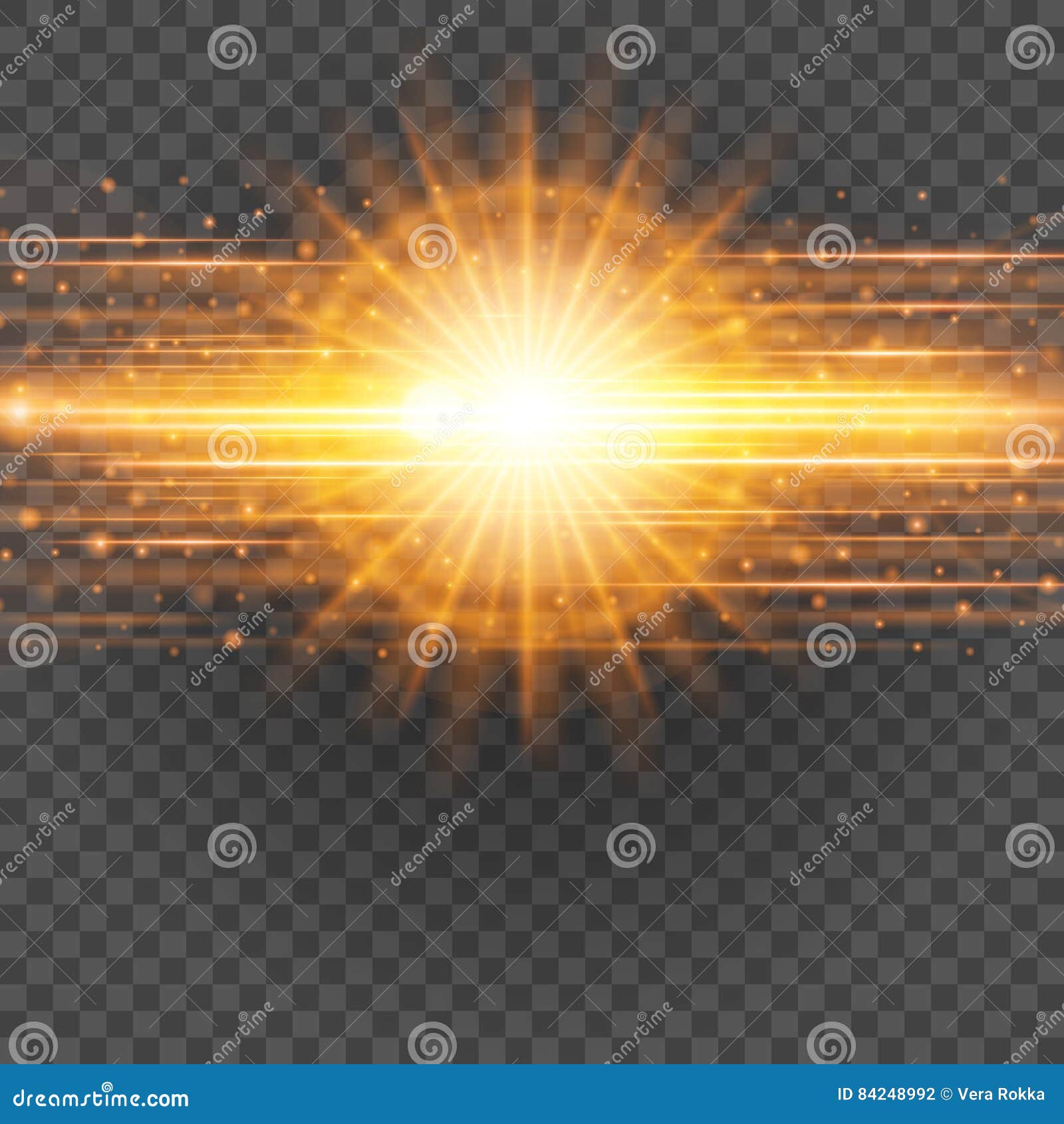 Smooth Light Orange Lines on Transparency Background Illustration ...