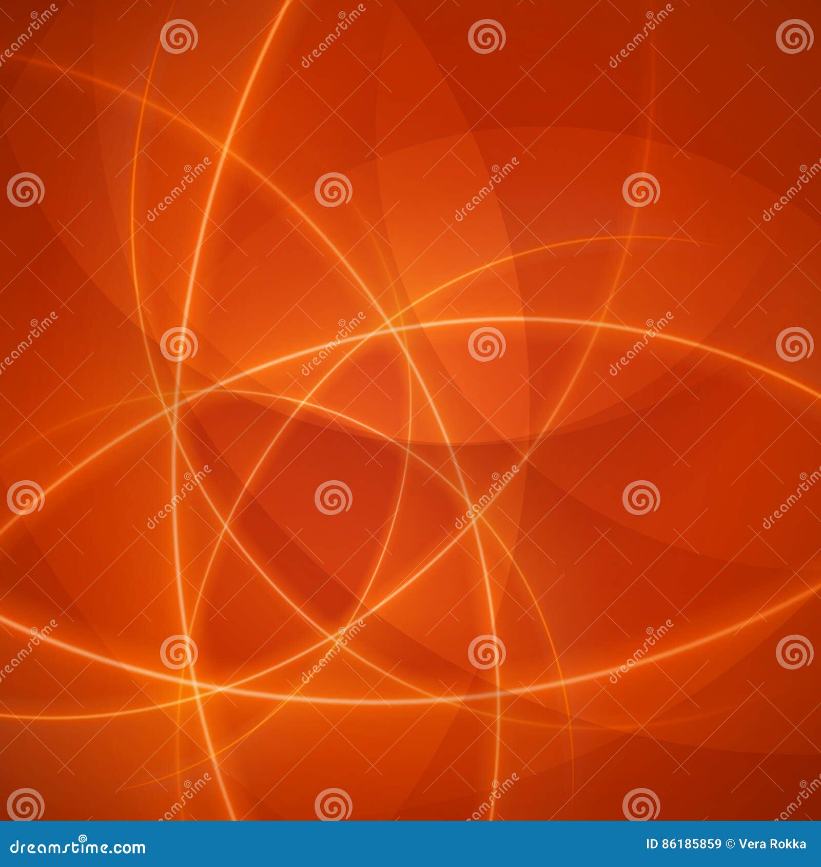 Smooth Light Orange Waves Lines Vector Abstract Background. Stock ...