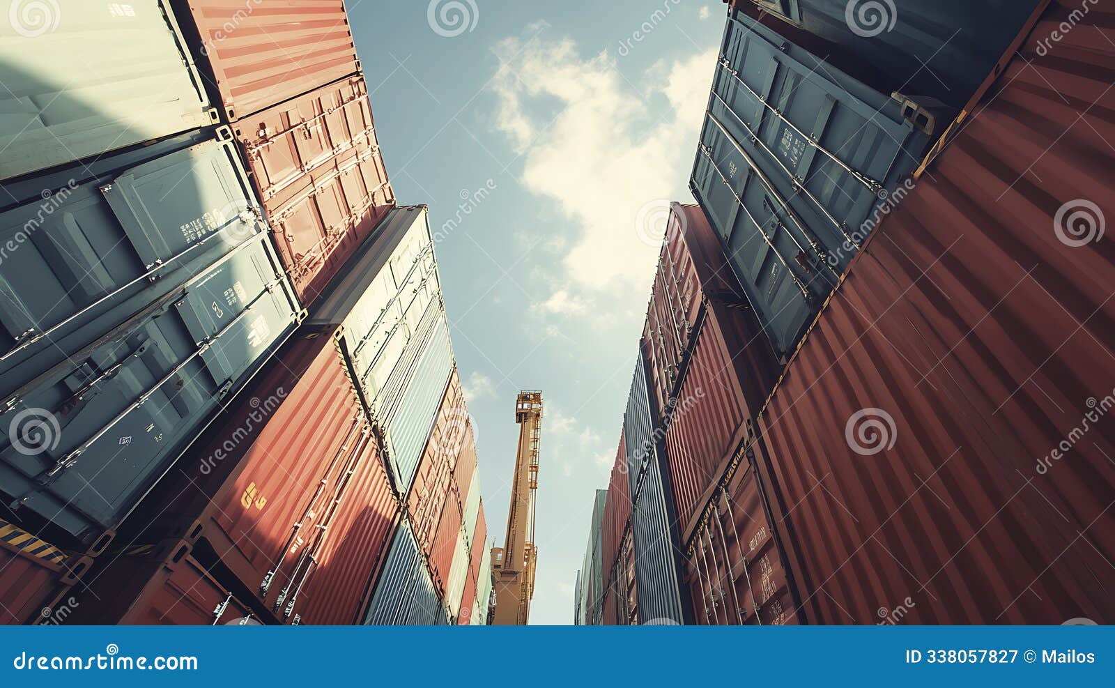 Smooth Logistics Operation: Container Box Loading in Progress Stock ...