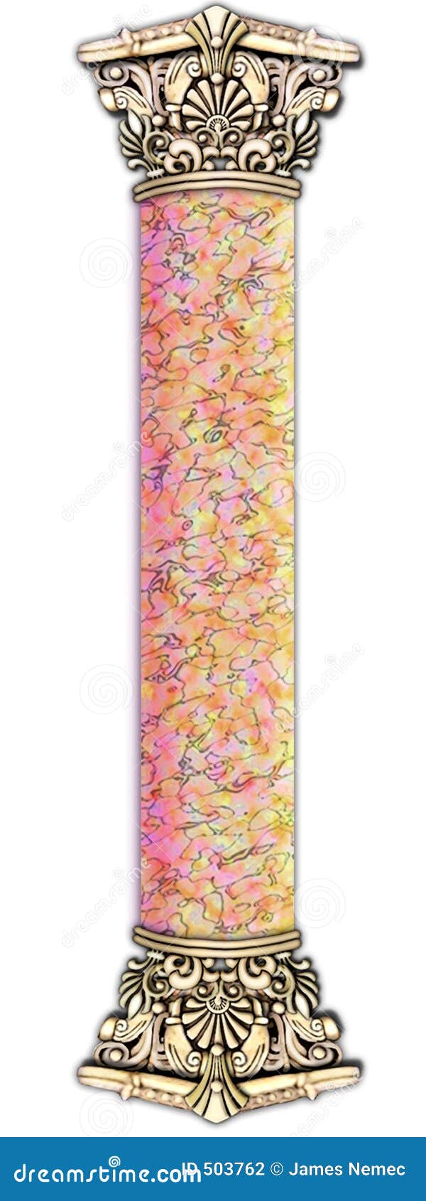 Smooth, Marble & Stone Column Stock Illustration - Illustration of ...