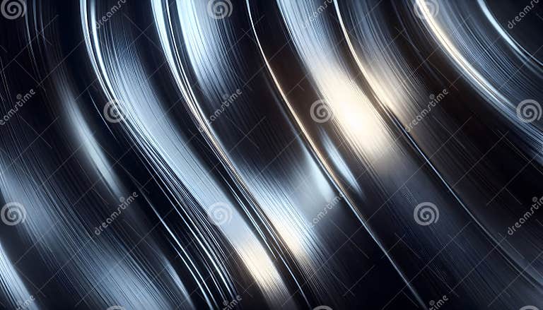The Smooth Metal Surface with Vertical Brush Strokes Creates a Smooth ...