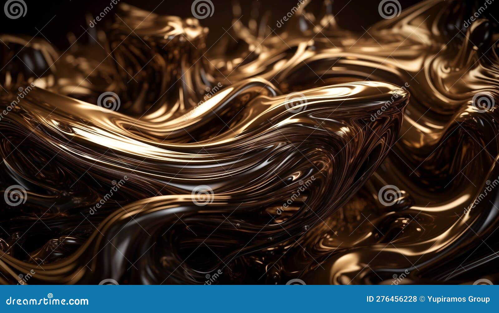 Smooth Metallic Wave Pattern, Futuristic Celebration of Creativity ...
