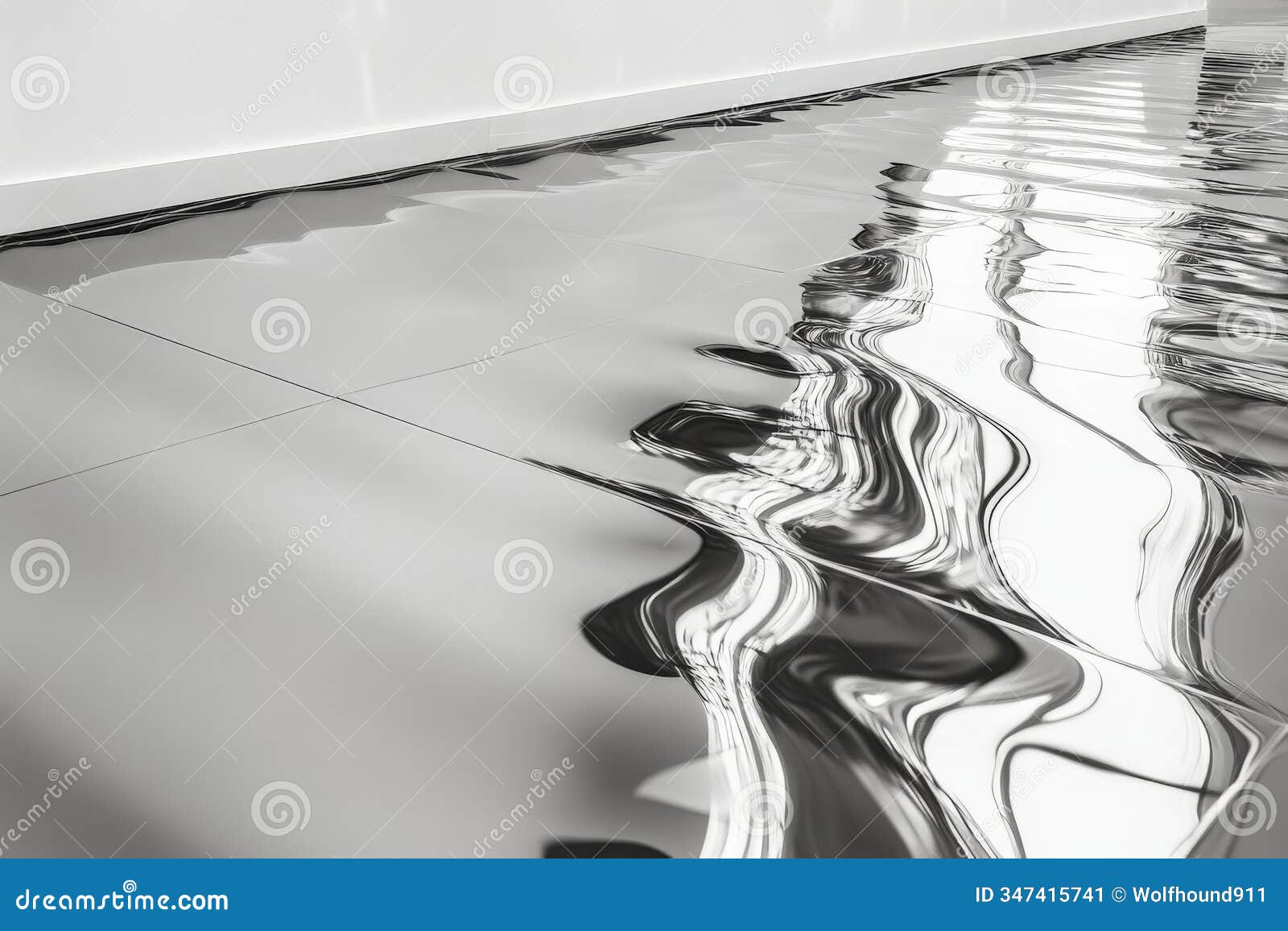 Smooth Mirror Finish Texture, Highly Reflective Surface with Soft ...