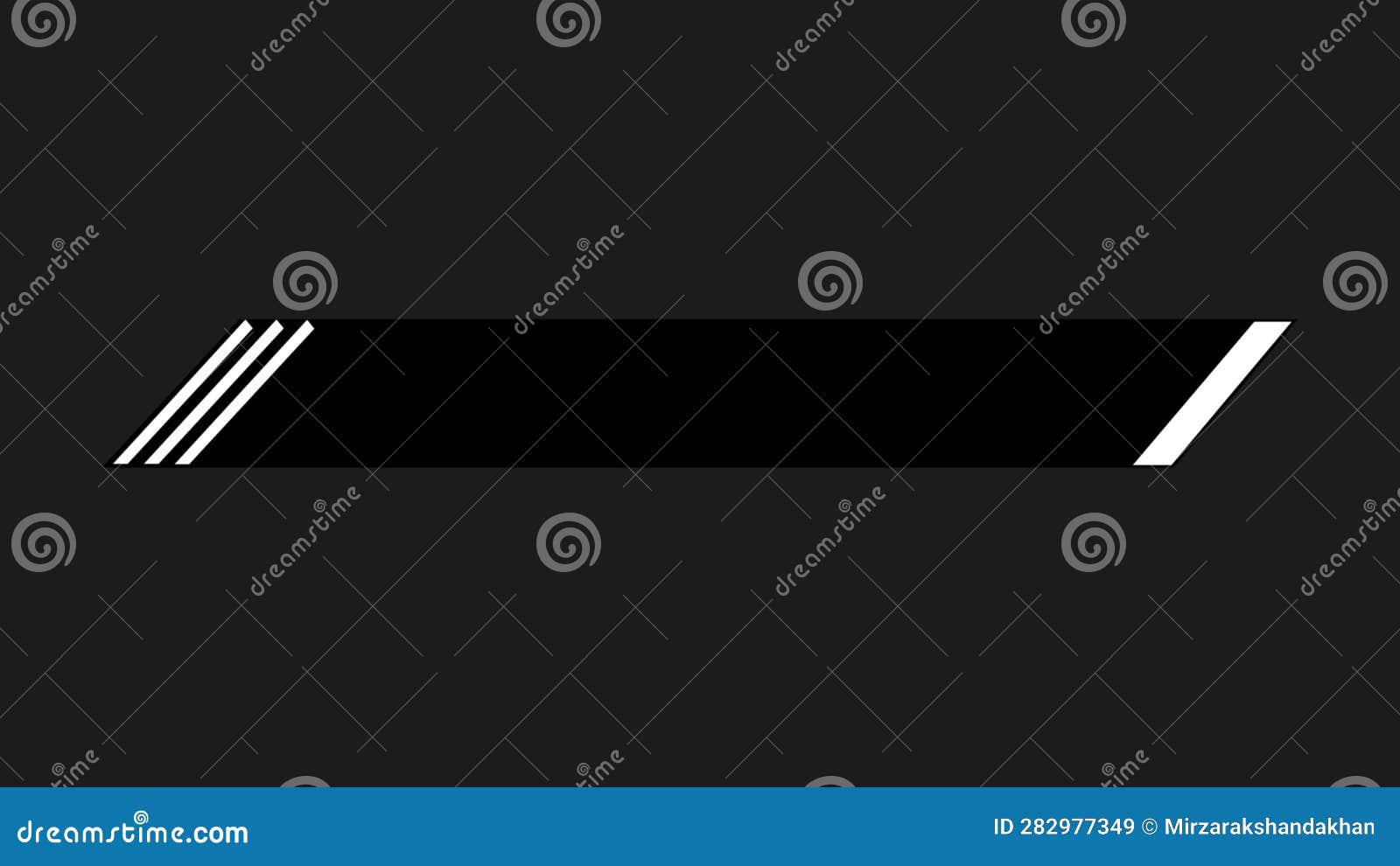 Smooth Movement Animation of the Modern Lower Third in Black Colors and ...