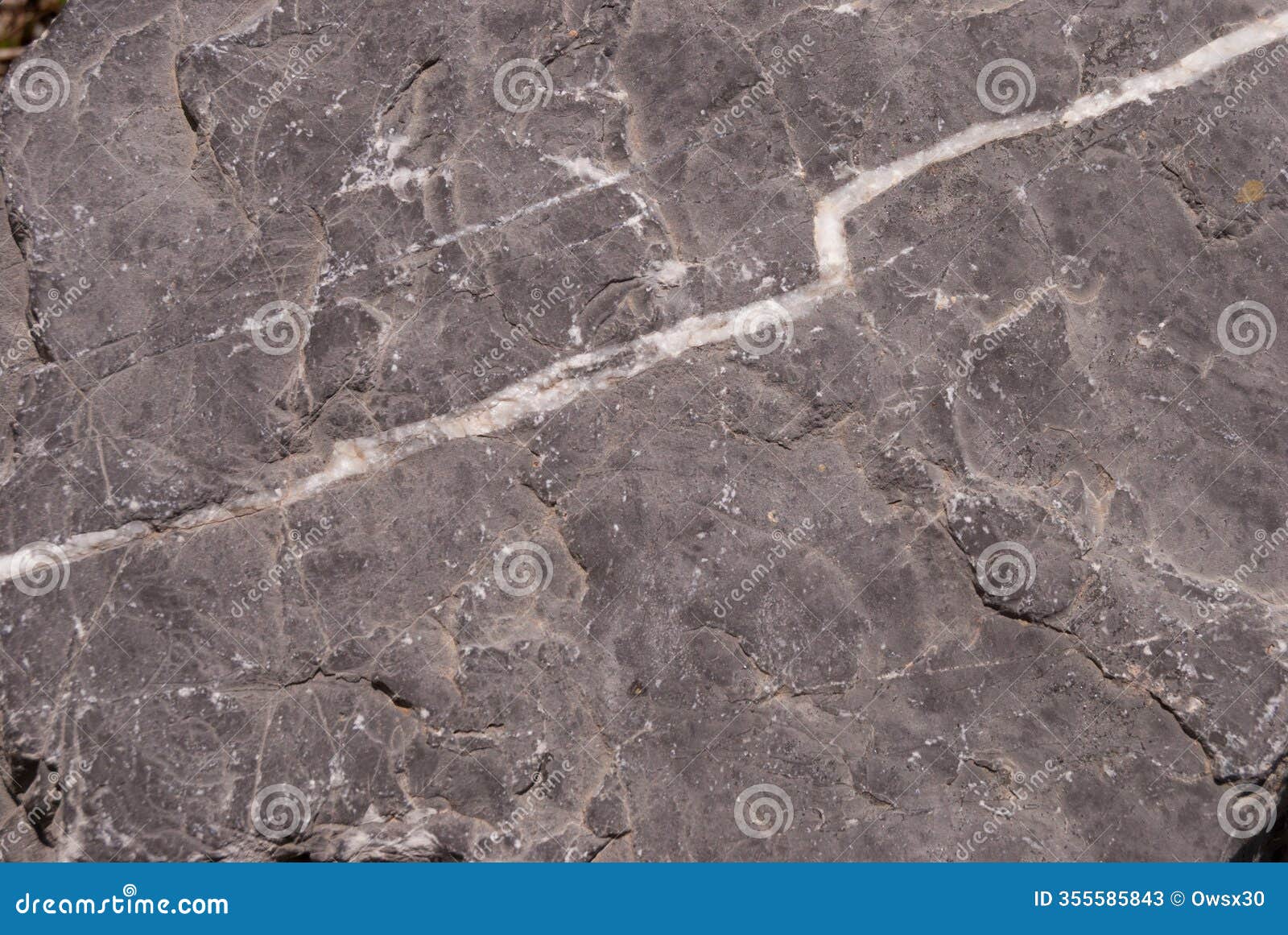 Smooth Natural Stone with Unique Light-veined Cracks Stock Image ...