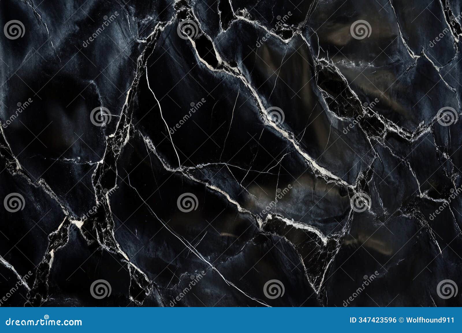 Smooth Obsidian Texture, Deep Black Surface with Glossy Reflections and ...