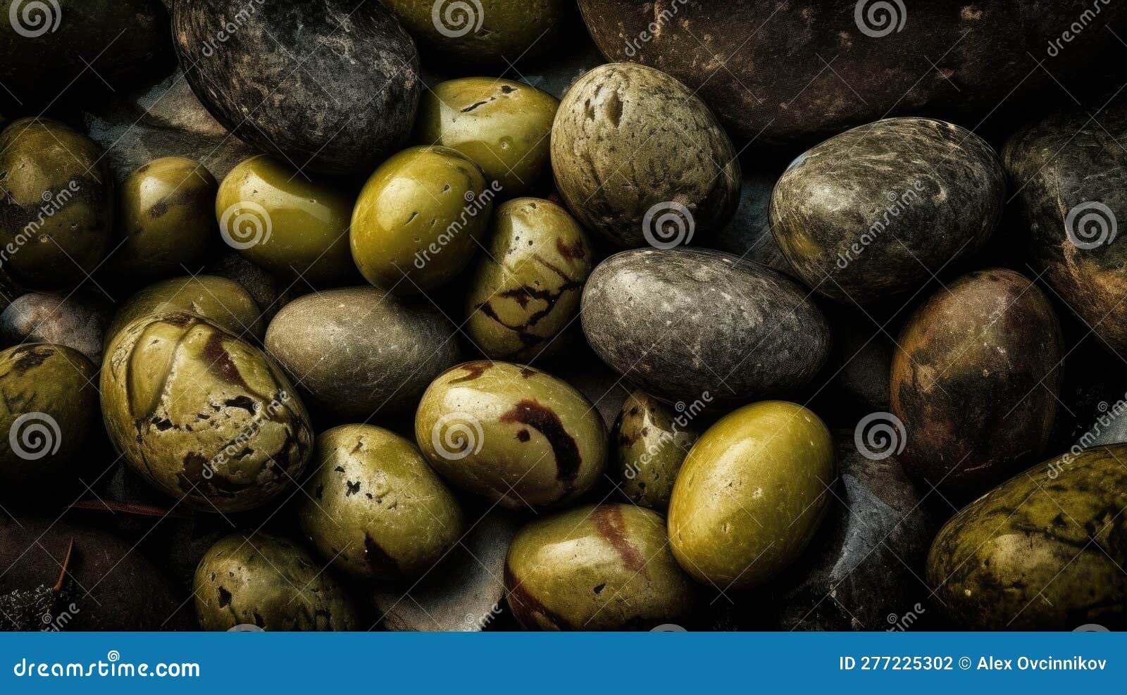 Smooth Olive Green Stone Texture Background for Design Projects. Stock ...