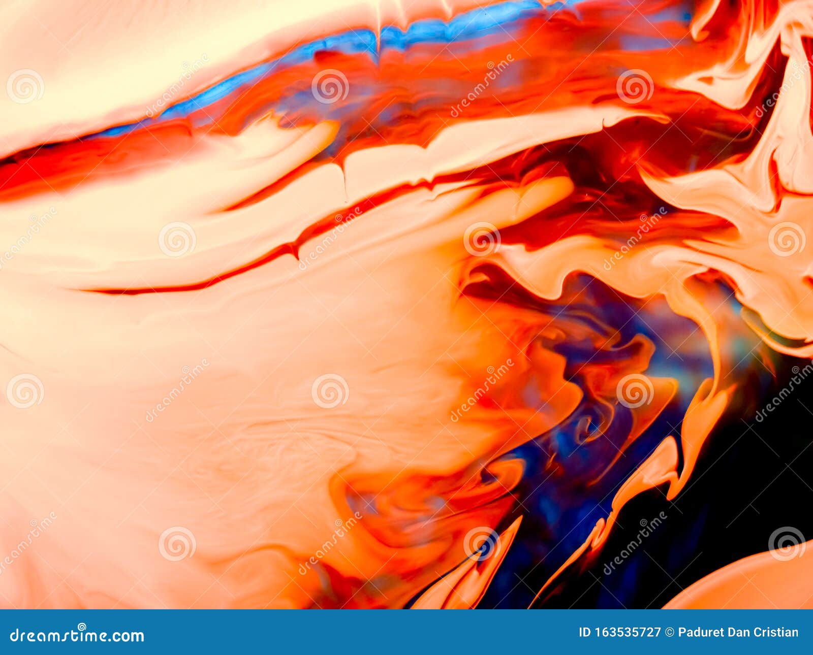 Smooth Orange Acrylic Texture with Curves and Unique Pattern Stock ...