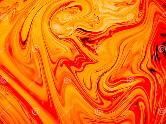 Smooth Orange Acrylic Texture with Curves and Unique Pattern Stock ...