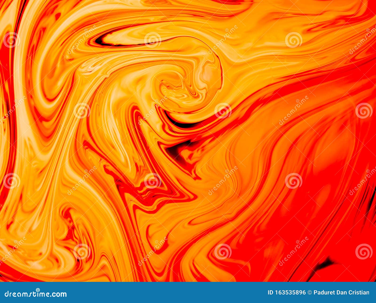 Smooth Orange Acrylic Texture with Curves and Unique Pattern Stock ...