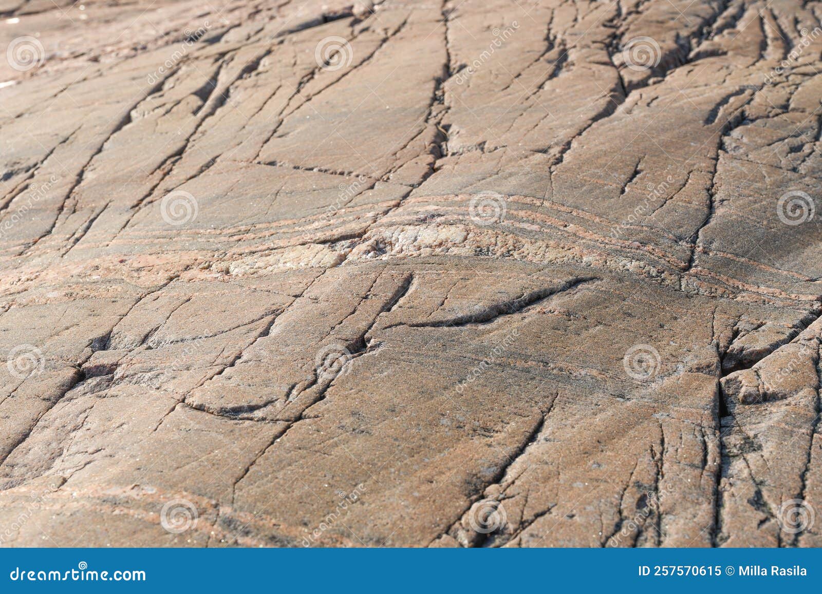 Smooth Outcrop with Pattern Stock Image - Image of background ...