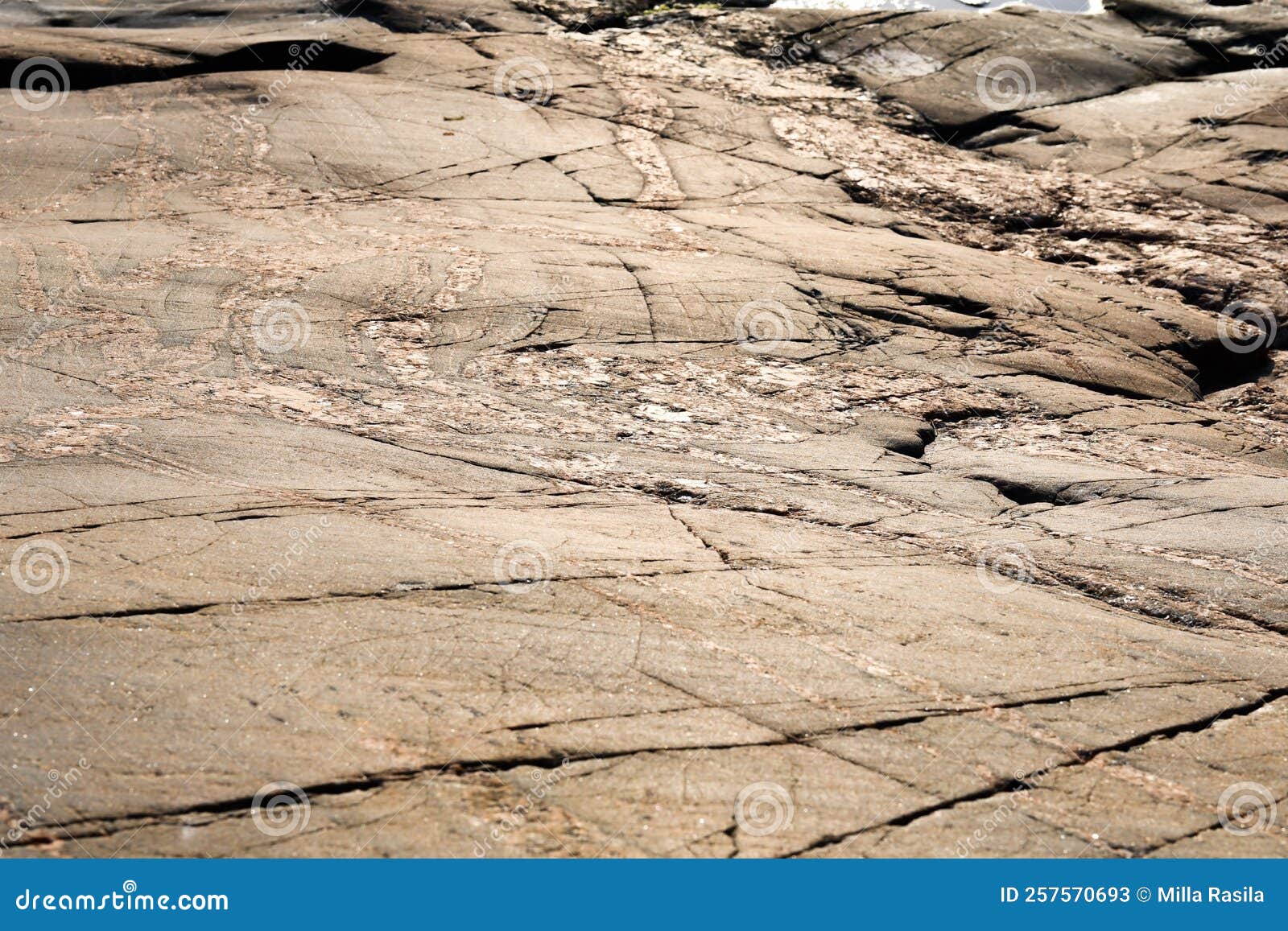 Smooth Outcrop with Pattern Stock Image - Image of terrain, backdrop ...