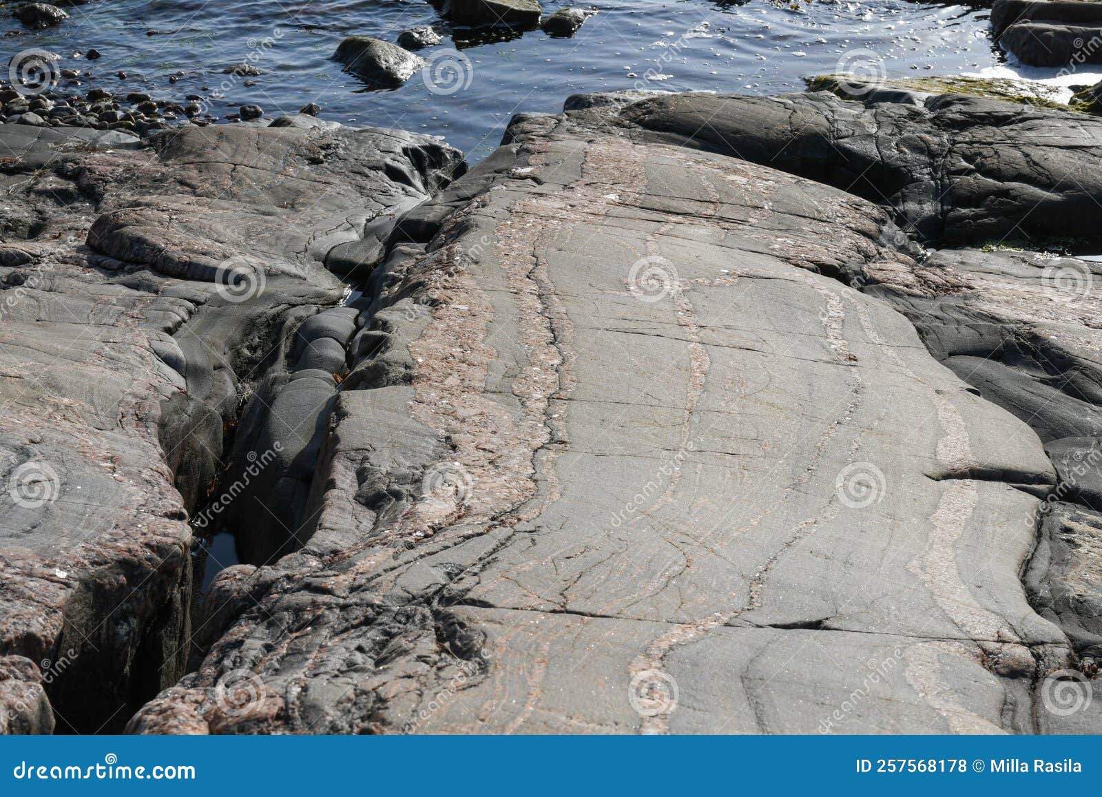 Smooth Outcrop with Pattern Stock Photo - Image of outcrop, smooth ...