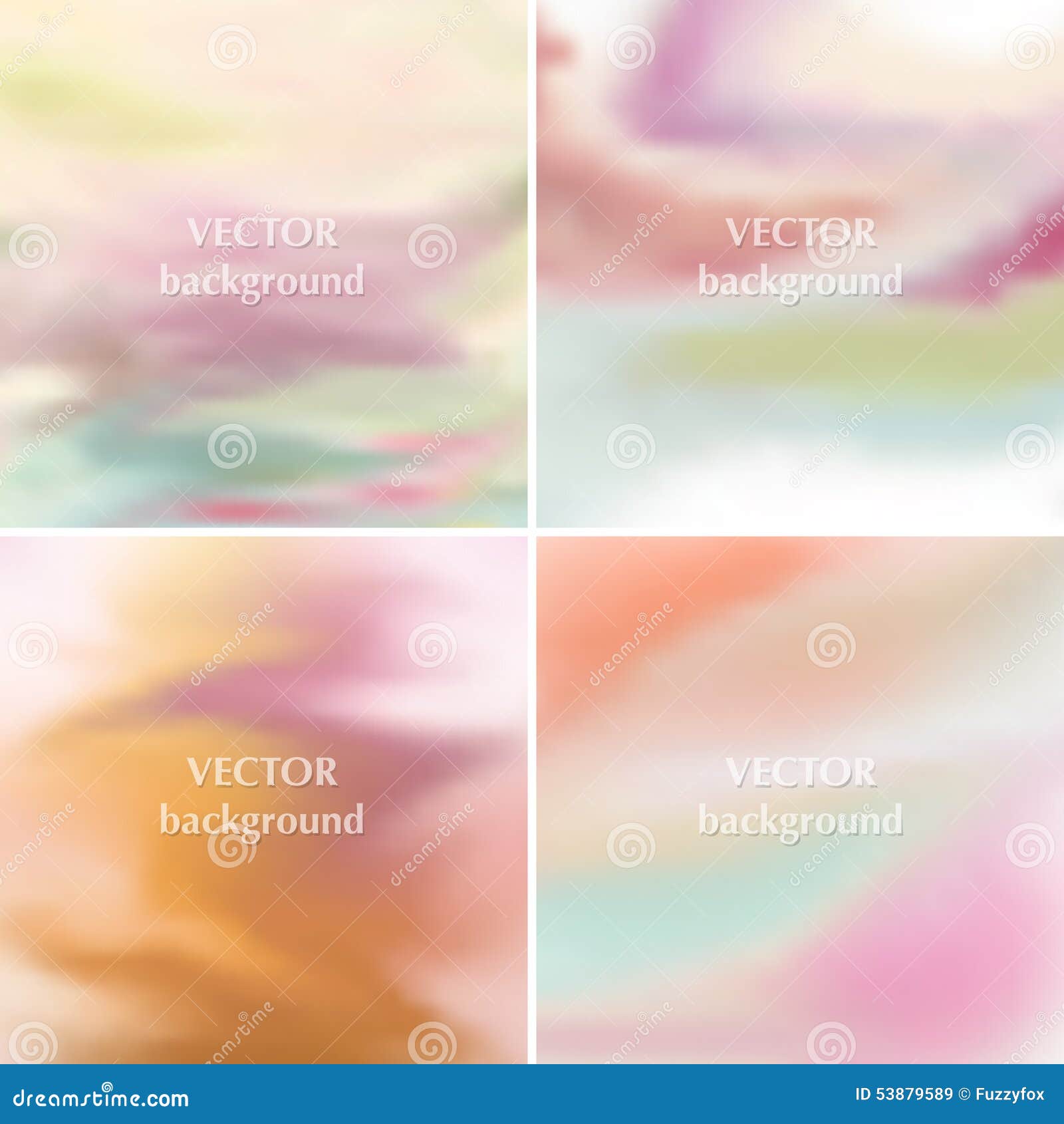 Smooth Pastel Romantic Colors Backgrounds Eps10 Stock Vector ...