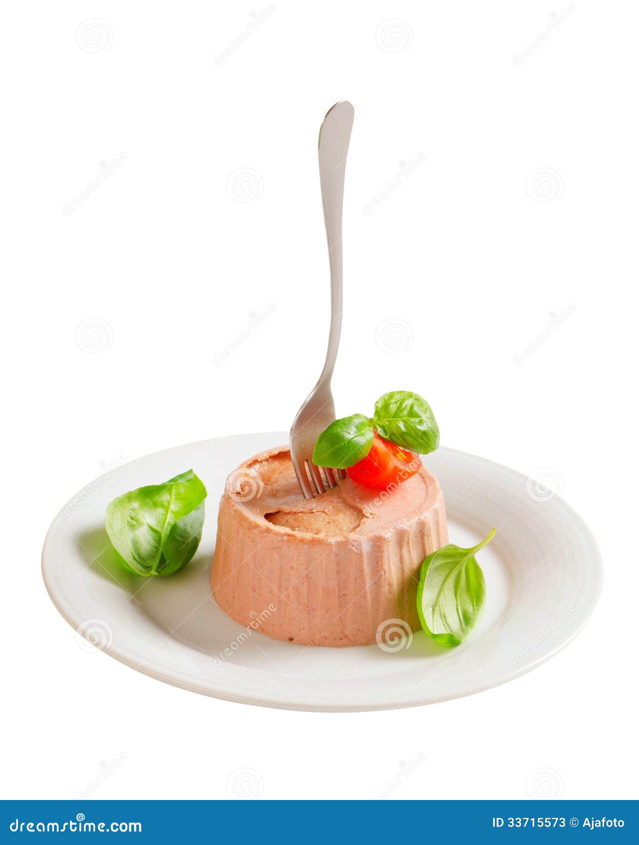 Smooth pate on plate stock image. Image of delicacy, isolated - 33715573