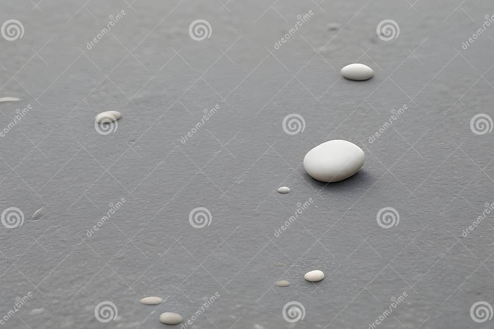 Smooth Pebble Isolated on White Background Generative AI Illustration ...