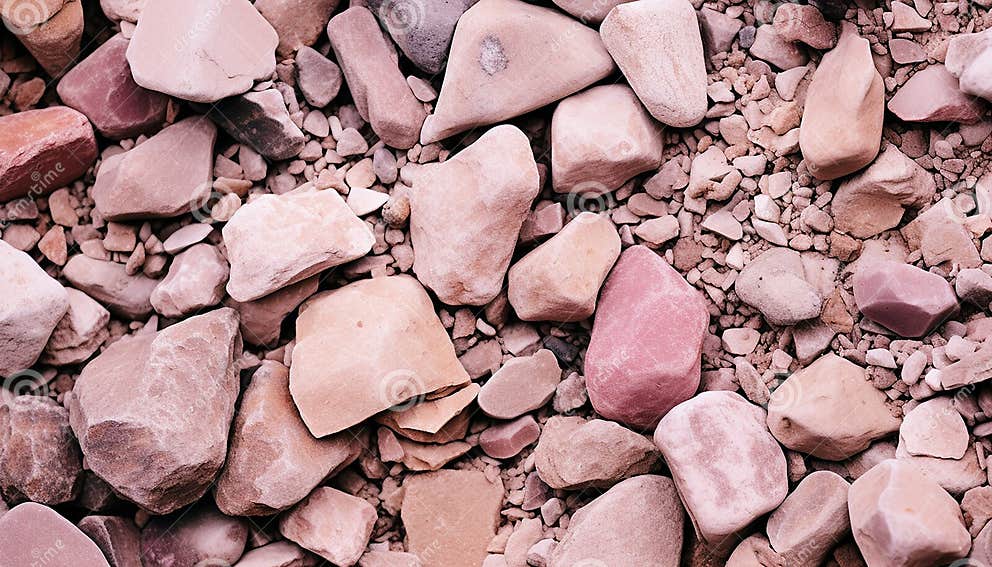 Smooth Pebble Stack, Nature Abstract Design on Sandy Coastline ...