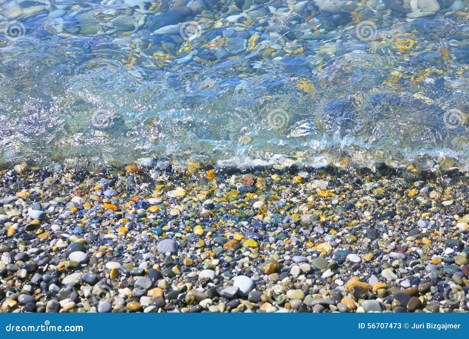 Smooth pebble under water stock image. Image of land - 56707473