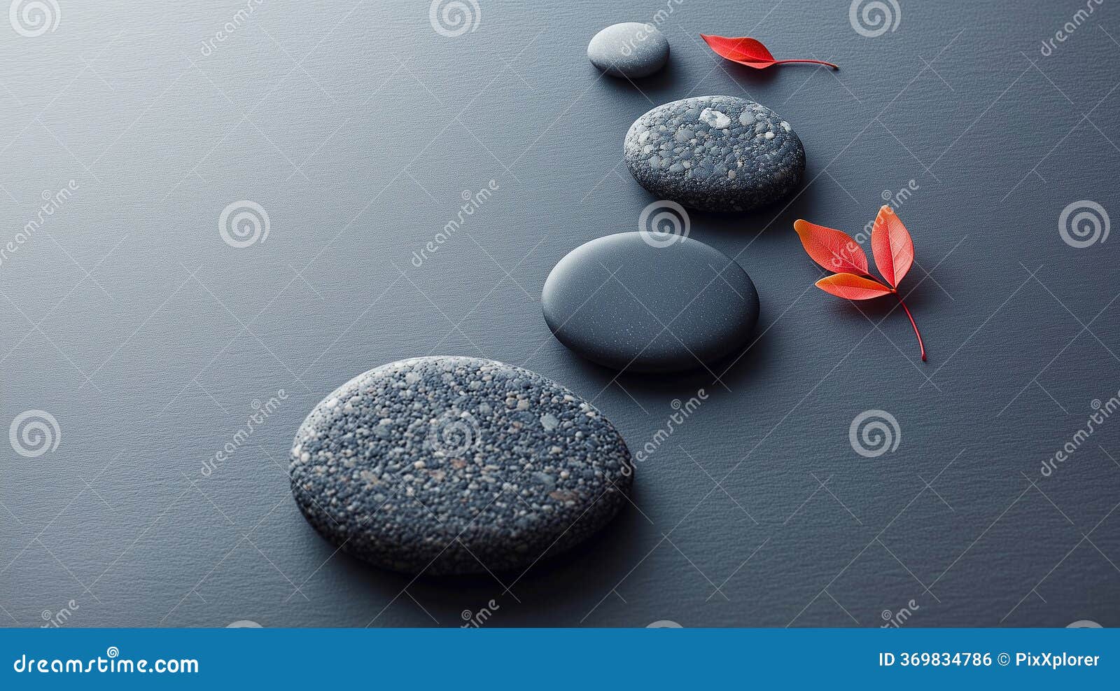 Smooth Pebbles Stack Into Two Balanced Cairns Against A Black ...